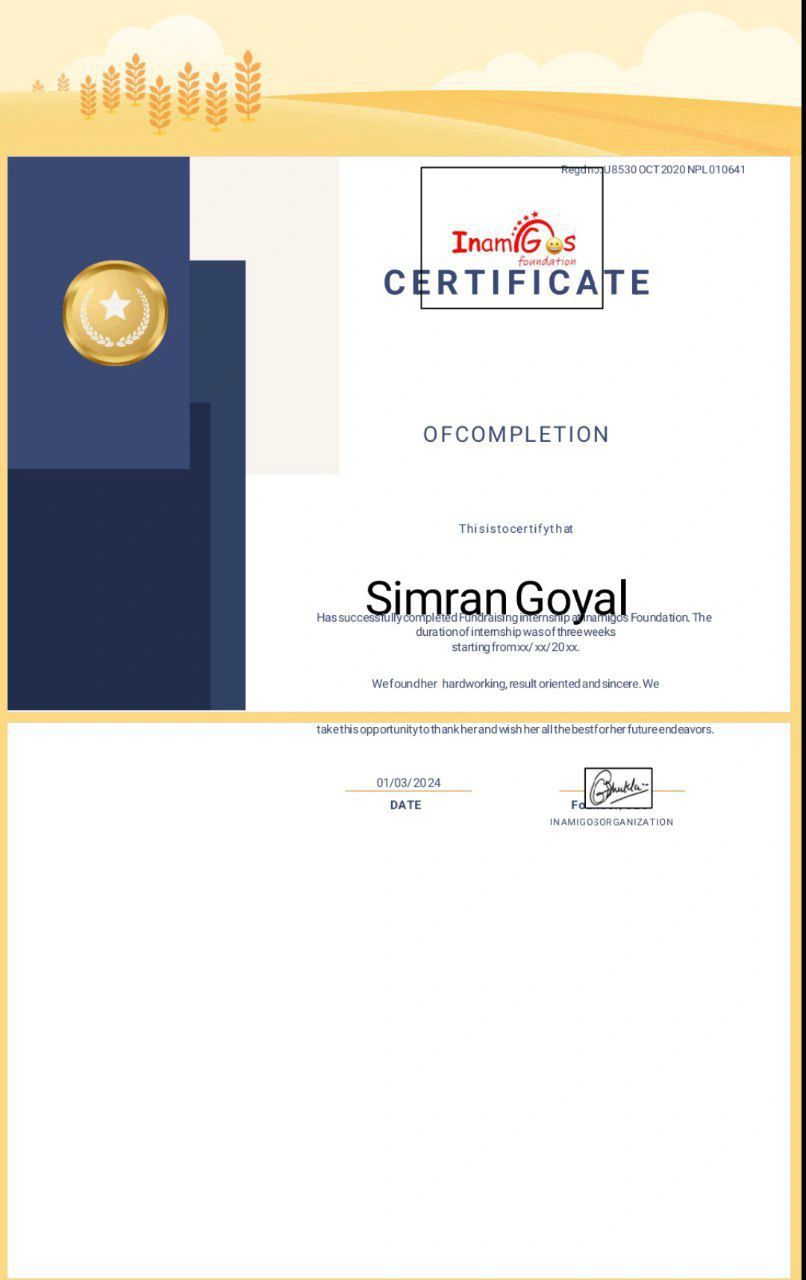 Simran Goyal on LinkedIn: successfully completed a challenging and ... Simran Goyal on LinkedIn: successfully completed a challenging and ...