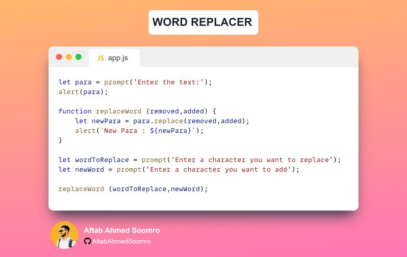 Aftab Ahmed on LinkedIn: #javascript #programming #coding #miniprogram ... Aftab Ahmed on LinkedIn: #javascript #programming #coding #miniprogram ...