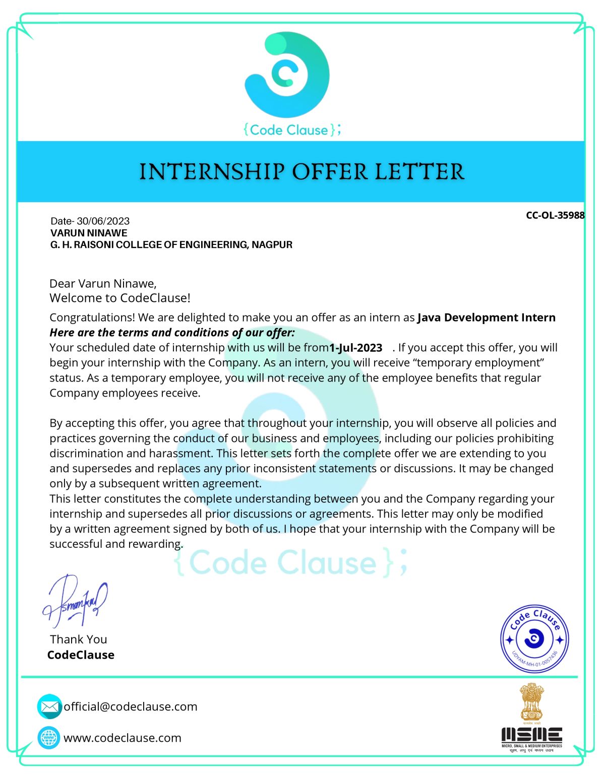Varun Ninawe on LinkedIn: #javadevelopment #intern Varun Ninawe on LinkedIn: #javadevelopment #intern