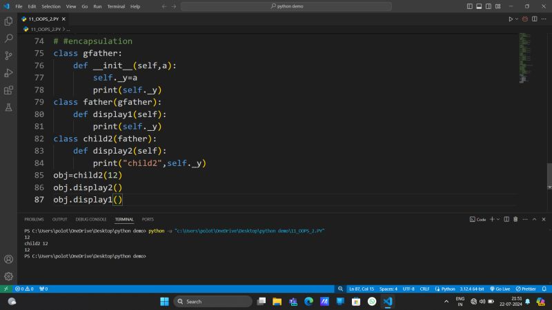 Charisma Yadav on LinkedIn: #learningjourney #encapsulation #abcs #python Charisma Yadav on LinkedIn: #learningjourney #encapsulation #abcs #python