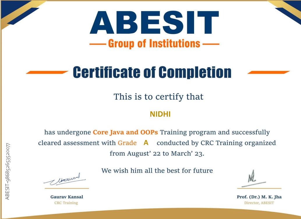 Nidhi chaudhary on LinkedIn: #corejava #oops Nidhi chaudhary on LinkedIn: #corejava #oops