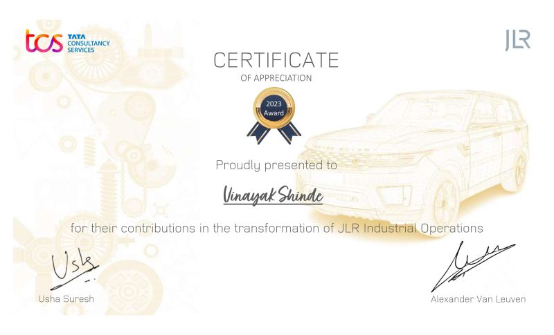 Vinayak Shinde on LinkedIn: Honoured to receive this Certificate of ... Vinayak Shinde on LinkedIn: Honoured to receive this Certificate of ...