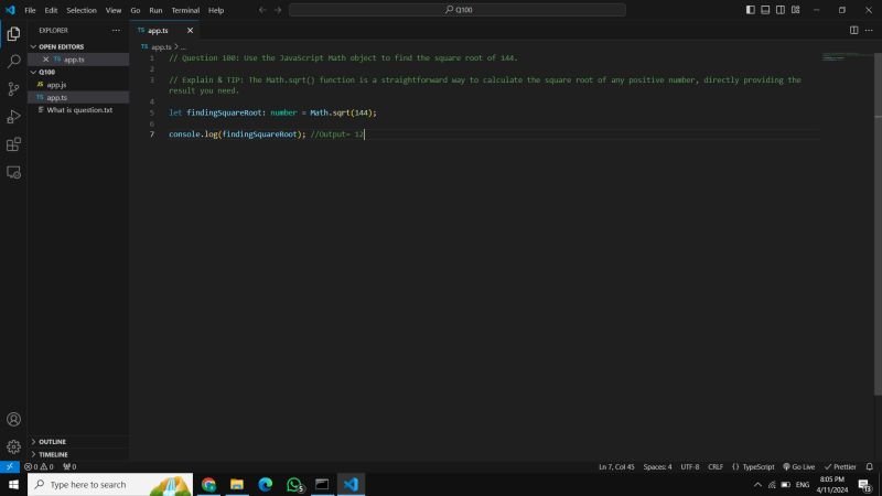 Aliyan Jabbar on LinkedIn: Day 34 Challenge: Start Coding! 🤔 Question ... Aliyan Jabbar on LinkedIn: Day 34 Challenge: Start Coding! 🤔 Question ...