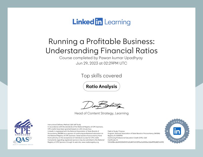 Pawan kumar Upadhyay on LinkedIn: Certificate of Completion Pawan kumar Upadhyay on LinkedIn: Certificate of Completion