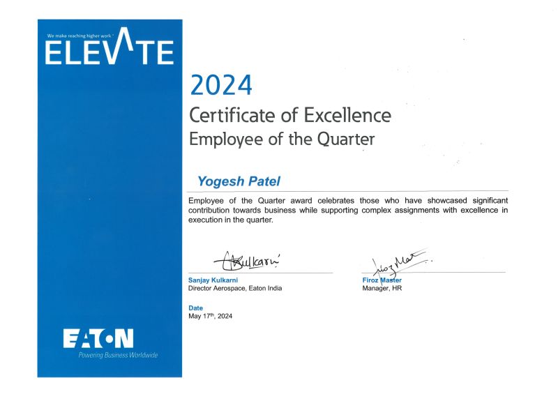 Yogesh Patel on LinkedIn: #employee_of_the_quarter #excellence # ... Yogesh Patel on LinkedIn: #employee_of_the_quarter #excellence # ...