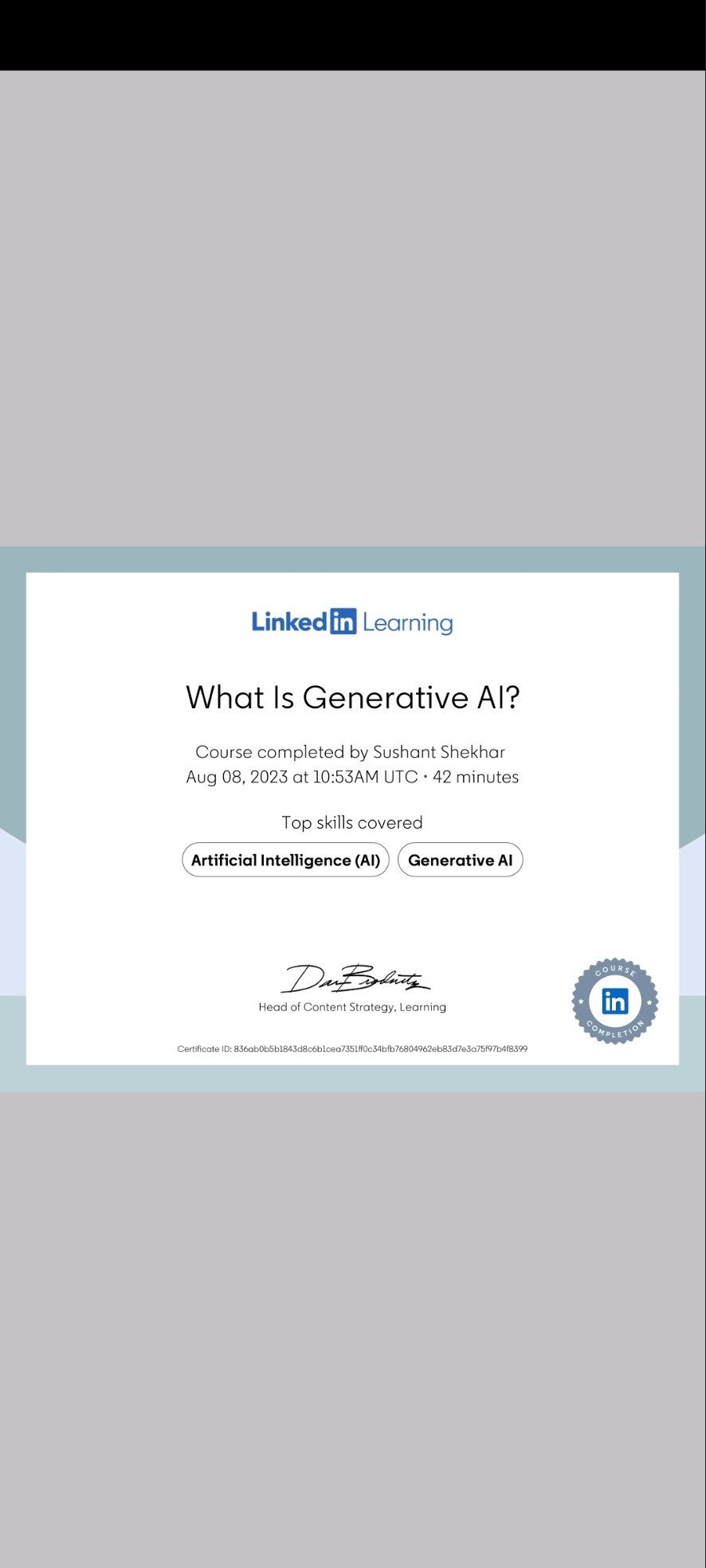 Sushant Shekhar on LinkedIn: #generativeai #fundamentals Sushant Shekhar on LinkedIn: #generativeai #fundamentals