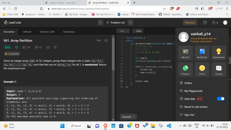 Vaishali P on LinkedIn: #day29 #50daysofcode #leetcode Vaishali P on LinkedIn: #day29 #50daysofcode #leetcode