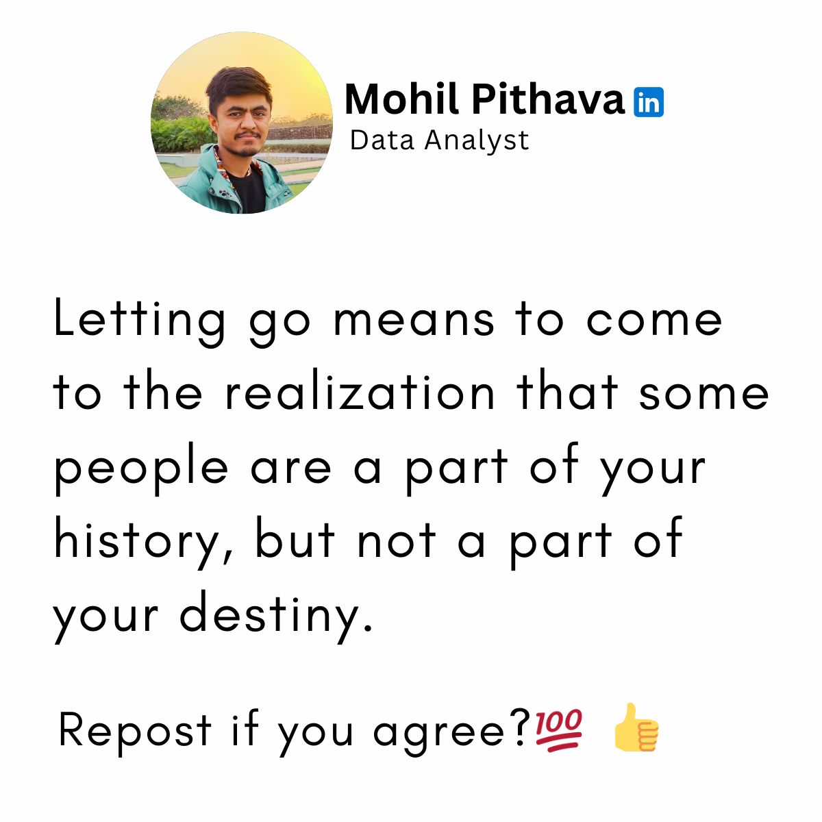 Soumyadip Das Mahapatra on LinkedIn: Totally agree 💯 Soumyadip Das Mahapatra on LinkedIn: Totally agree 💯