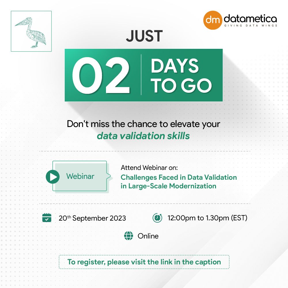 Join Datametica webinar on Data Validation Challenges | Datametica ... Join Datametica webinar on Data Validation Challenges | Datametica ...
