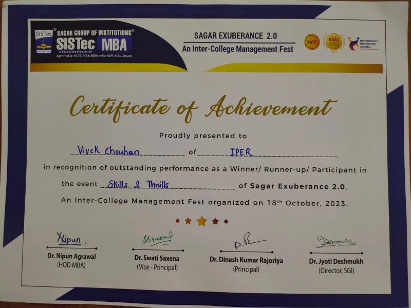 VIVEK CHOUHAN on LinkedIn: Excited to allounce that I have received my ... VIVEK CHOUHAN on LinkedIn: Excited to allounce that I have received my ...