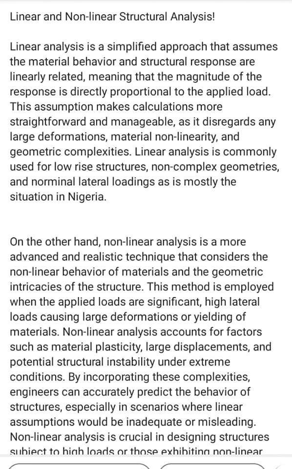 Engr. Khursheed ur Rehman on LinkedIn: linear Vs non Linear Analysis Engr. Khursheed ur Rehman on LinkedIn: linear Vs non Linear Analysis