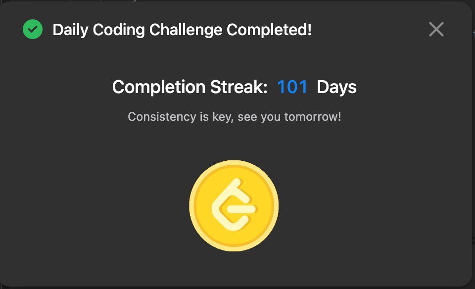 Vishal Singh on LinkedIn: #consistency #leetcode #leetcode100days Vishal Singh on LinkedIn: #consistency #leetcode #leetcode100days