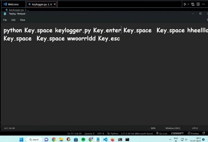 Hiral Chheda on LinkedIn: #python #cybersecurity #keylogger # ... Hiral Chheda on LinkedIn: #python #cybersecurity #keylogger # ...