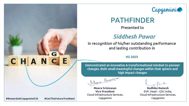 Siddhesh Pawar on LinkedIn: #capgeminiindia #rewardsatcapgemini # ... Siddhesh Pawar on LinkedIn: #capgeminiindia #rewardsatcapgemini # ...