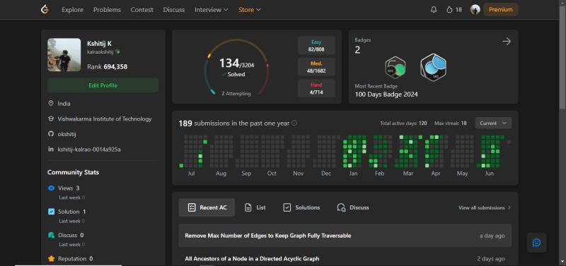 Kshitij Kalrao on LinkedIn: #leetcode #codingjourney #consistency # ... Kshitij Kalrao on LinkedIn: #leetcode #codingjourney #consistency # ...
