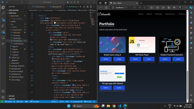 DEBASMITA SAHOO on LinkedIn: #portfolio #react #webdevelopment #coding DEBASMITA SAHOO on LinkedIn: #portfolio #react #webdevelopment #coding