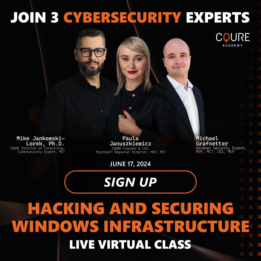 CQURE Academy on LinkedIn: #cqure #staycqure #cybersecurity CQURE Academy on LinkedIn: #cqure #staycqure #cybersecurity