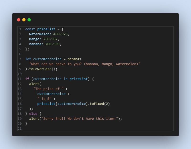 Sajjad Ullah on LinkedIn: Day 4 of the 50-days JavaScript coding ... Sajjad Ullah on LinkedIn: Day 4 of the 50-days JavaScript coding ...