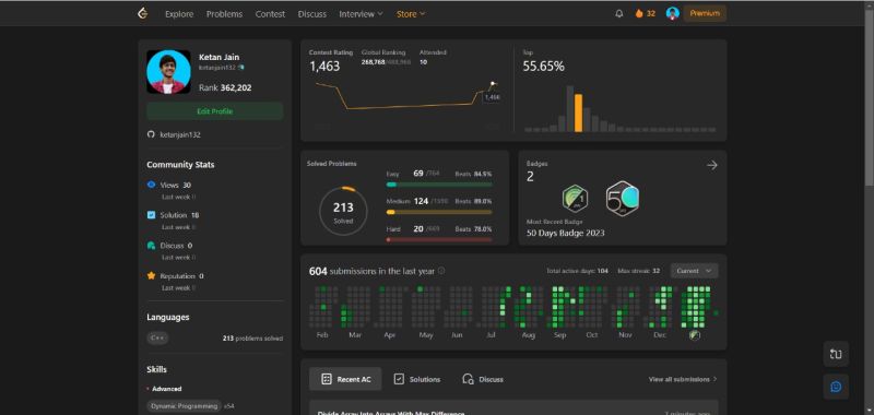 Ketan Jain on LinkedIn: #leetcode #coding #codingjourney #dsa # ... Ketan Jain on LinkedIn: #leetcode #coding #codingjourney #dsa # ...
