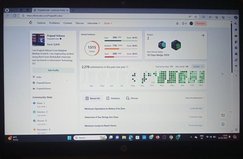 Prajwal Hirkane on LinkedIn: #365daychallenge #leetcode #dailycoding # ... Prajwal Hirkane on LinkedIn: #365daychallenge #leetcode #dailycoding # ...