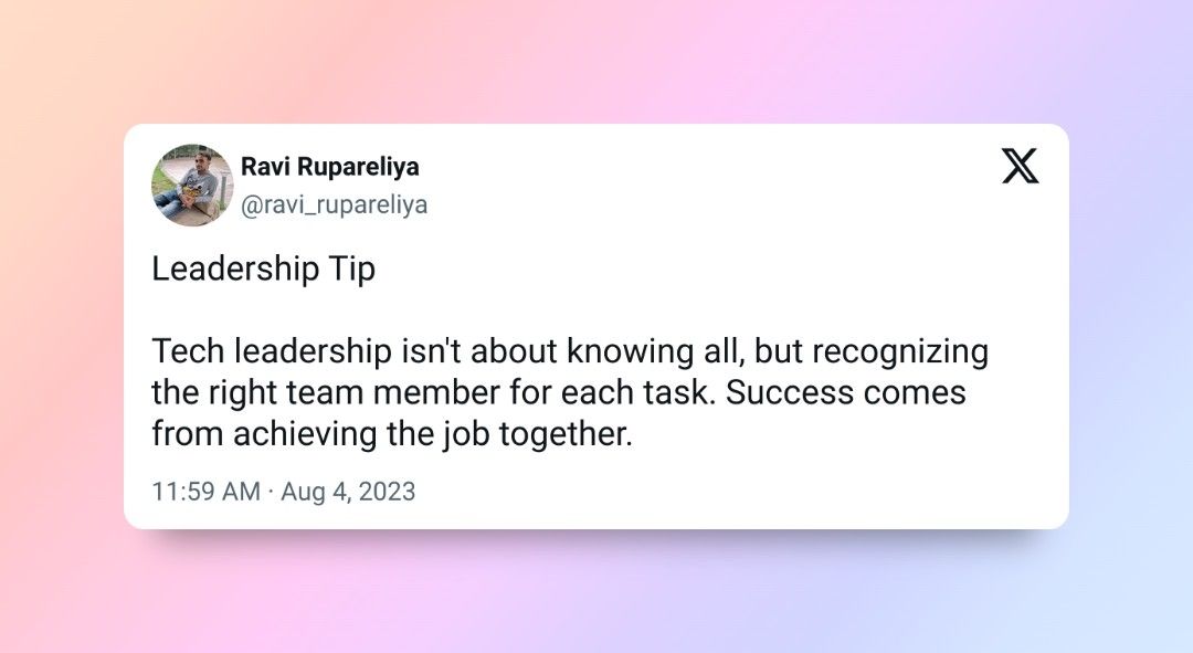 Ravi Rupareliya on LinkedIn: #thoughtoftheday Ravi Rupareliya on LinkedIn: #thoughtoftheday