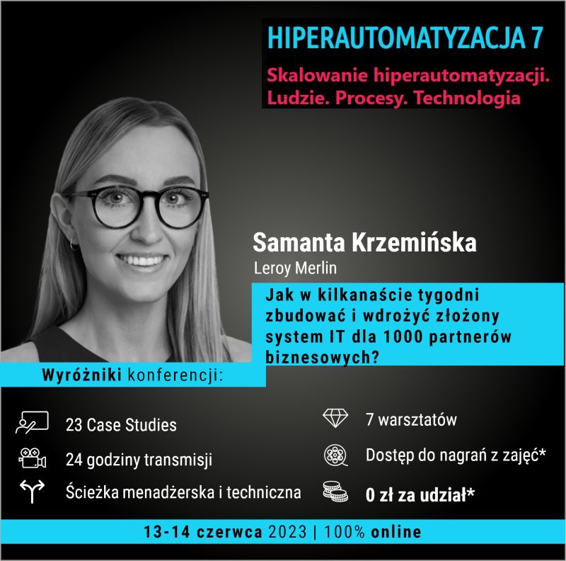 Samanta Krzemińska na LinkedIn: #hiperautomatyzacja #lowcode #nocode # ... Samanta Krzemińska na LinkedIn: #hiperautomatyzacja #lowcode #nocode # ...