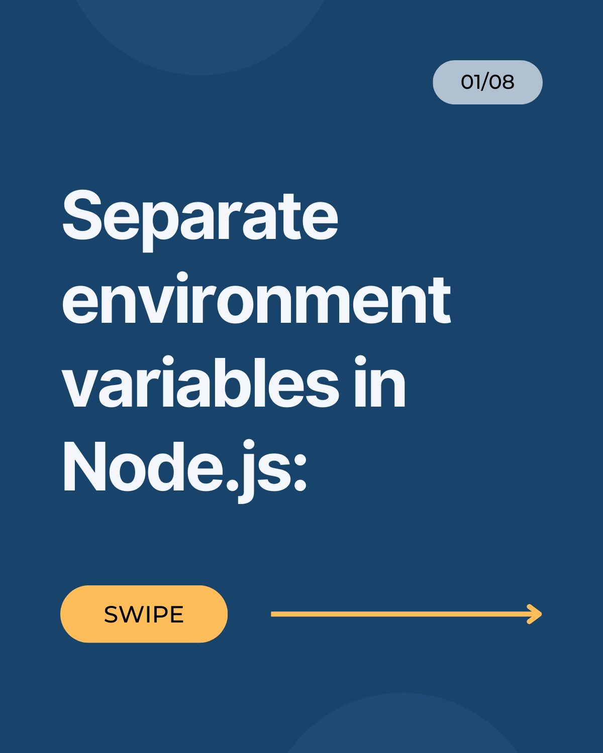 Youssef Mansouri on LinkedIn: Separate environment variables in NodeJs Youssef Mansouri on LinkedIn: Separate environment variables in NodeJs