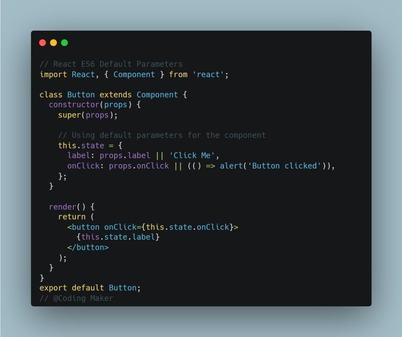 Developer Zouraiz on LinkedIn: #reactjs #es6 #defaultparameters # ... Developer Zouraiz on LinkedIn: #reactjs #es6 #defaultparameters # ...