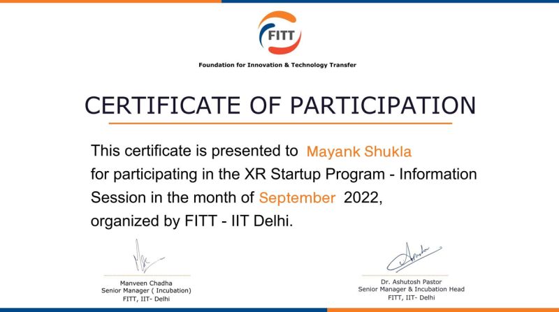 Mayank Shukla on LinkedIn: #iitdelhi #vitualreality Mayank Shukla on LinkedIn: #iitdelhi #vitualreality