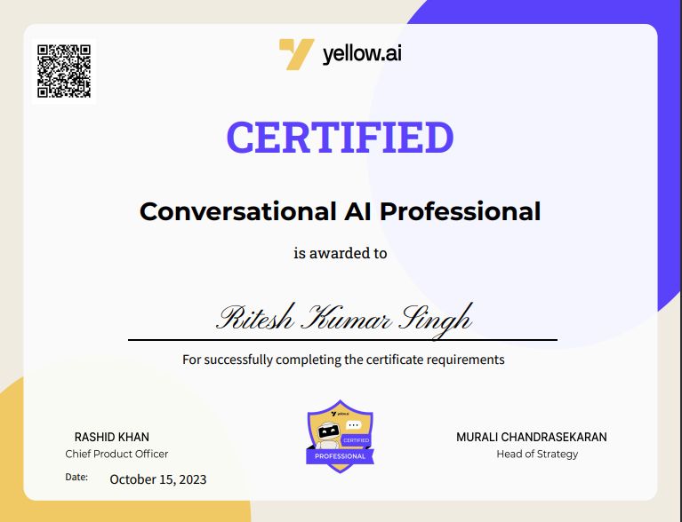 Ritesh Kumar Singh on LinkedIn: #aichatbot #aicommunity Ritesh Kumar Singh on LinkedIn: #aichatbot #aicommunity