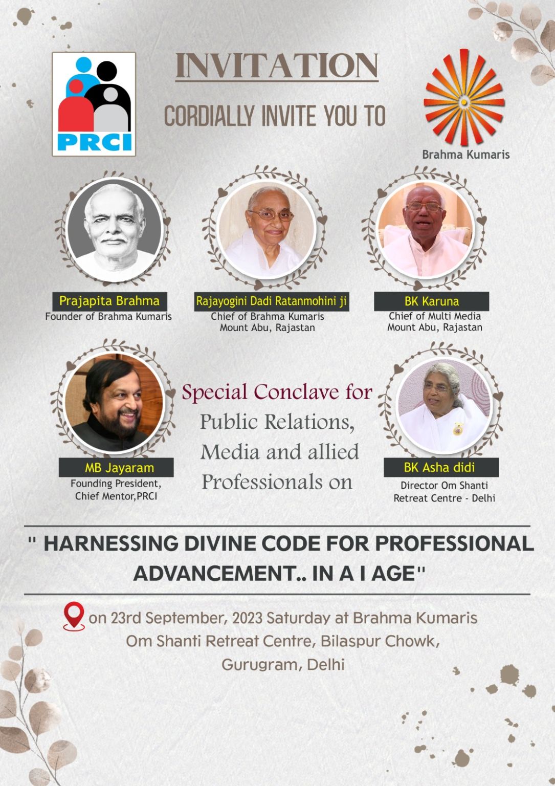 PRCI Hyderabad on LinkedIn: #prci #prci #prsd #brahmakumaris # ... PRCI Hyderabad on LinkedIn: #prci #prci #prsd #brahmakumaris # ...
