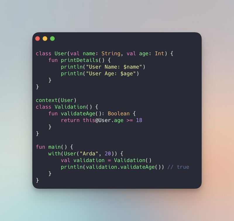 Kotlin: Context Receivers in Kotlin | Arda K. posted on the topic ... Kotlin: Context Receivers in Kotlin | Arda K. posted on the topic ...