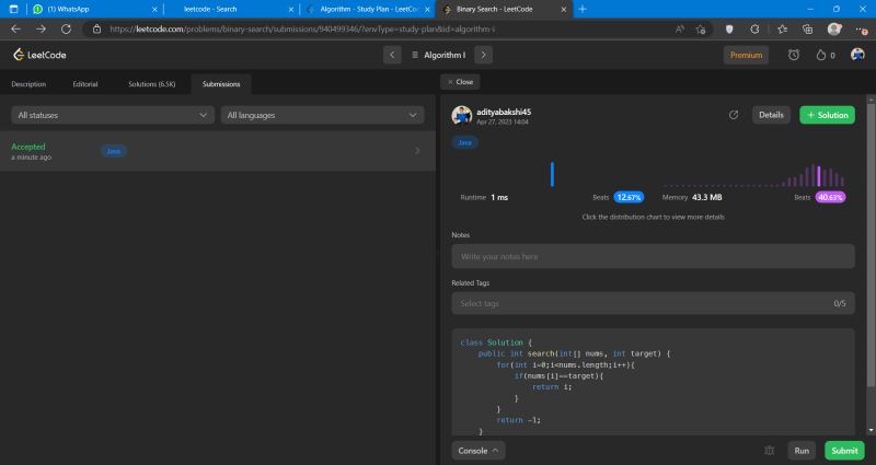 Aditya Bakshi on LinkedIn: #leetcode #code #practice #consistent #code Aditya Bakshi on LinkedIn: #leetcode #code #practice #consistent #code