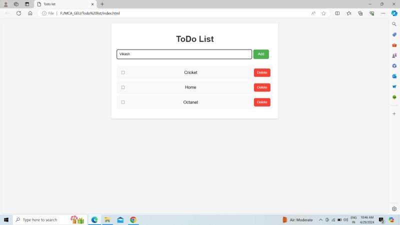 Vikash Kumar on LinkedIn: #todolist #html #css #javascript # ... Vikash Kumar on LinkedIn: #todolist #html #css #javascript # ...