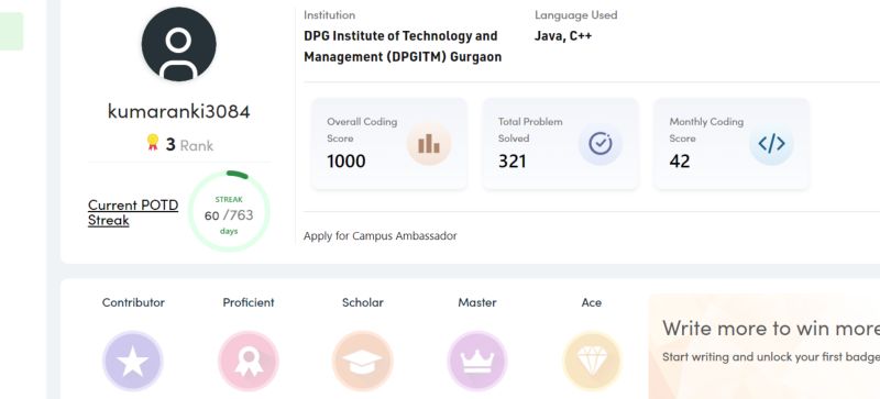 Ankit raj on LinkedIn: #gfg #leetcode #striver #coding #challenge Ankit raj on LinkedIn: #gfg #leetcode #striver #coding #challenge