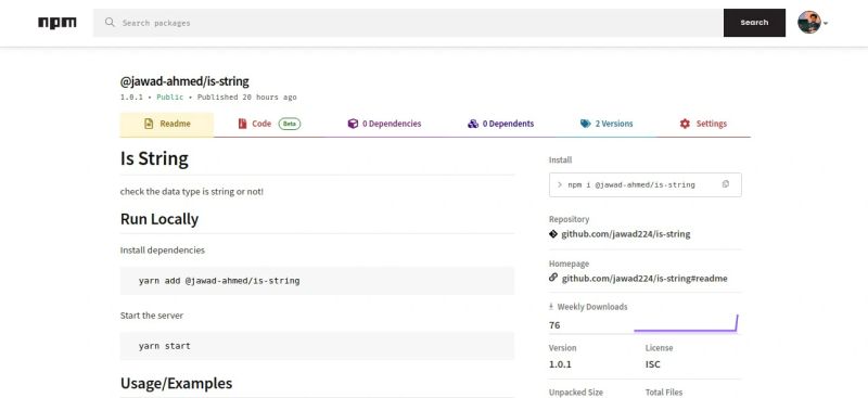 Jawad Ahmed on LinkedIn: #javascript #npm #opensource #developertools # ... Jawad Ahmed on LinkedIn: #javascript #npm #opensource #developertools # ...