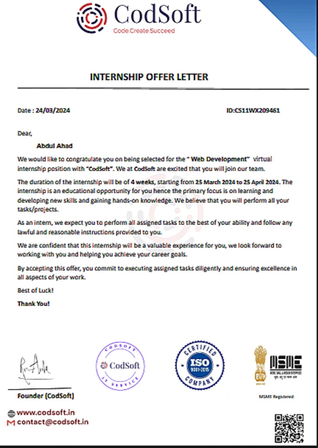 Abdul Ahad on LinkedIn: #webdevelopment #virtualinternship # ... Abdul Ahad on LinkedIn: #webdevelopment #virtualinternship # ...