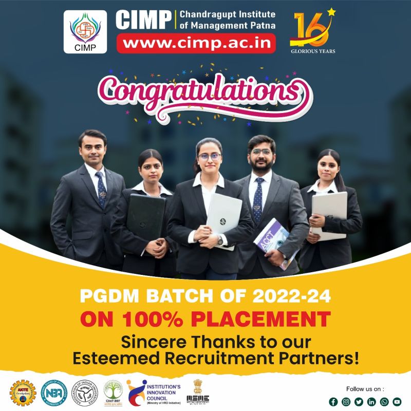 Chandragupt Institute of Management Patna (CIMP) on LinkedIn: #cimp # ... Chandragupt Institute of Management Patna (CIMP) on LinkedIn: #cimp # ...