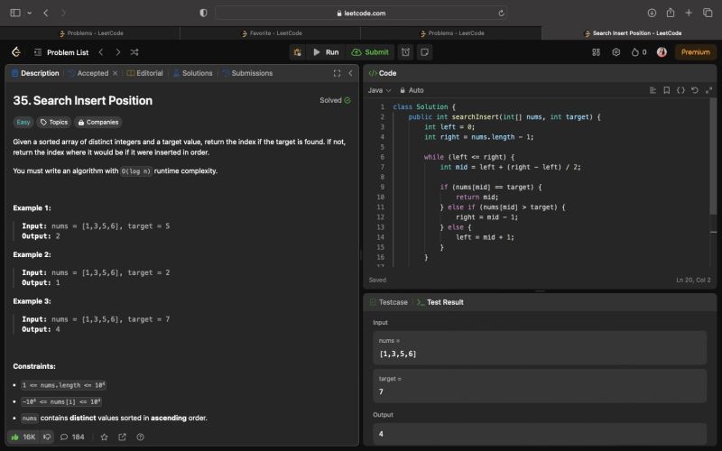 Srushti Jalgaonkar on LinkedIn: #leetcode #java #dsa #coding Srushti Jalgaonkar on LinkedIn: #leetcode #java #dsa #coding