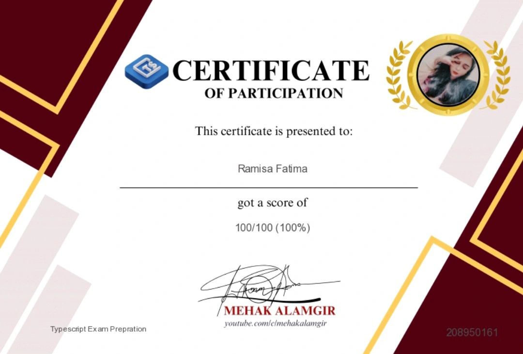Ramisa Fatima on LinkedIn: #quiz #exampreparation #typescript # ... Ramisa Fatima on LinkedIn: #quiz #exampreparation #typescript # ...