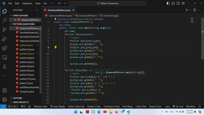Shivam Gupta on LinkedIn: #java #programming #patternprinting ... Shivam Gupta on LinkedIn: #java #programming #patternprinting ...