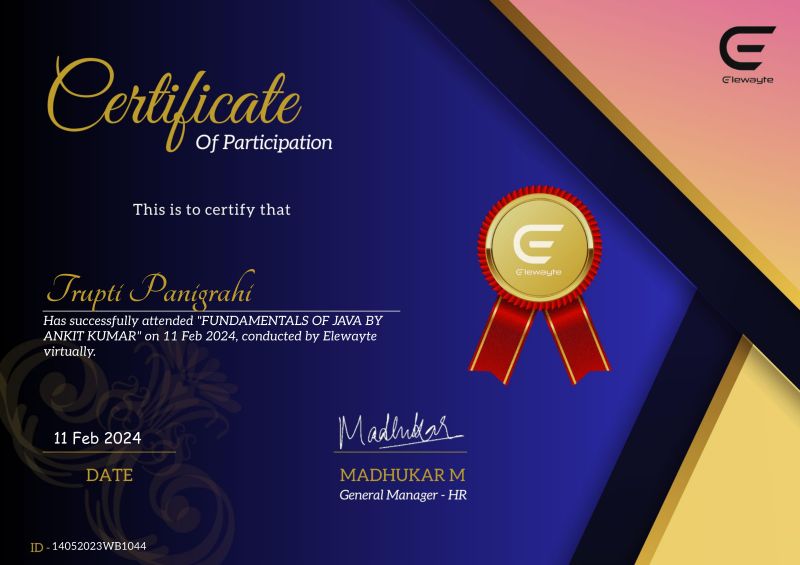 Attended a webinar on Java by Elewayte | Trupti panigrahi posted on the ... Attended a webinar on Java by Elewayte | Trupti panigrahi posted on the ...