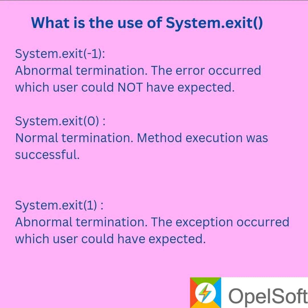 Opelsoft on LinkedIn: #codecontrol #gracefultermination #conquererrors ... Opelsoft on LinkedIn: #codecontrol #gracefultermination #conquererrors ...