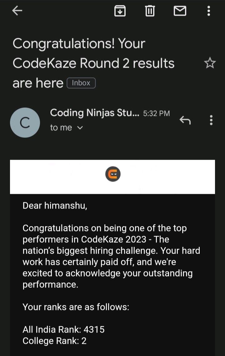 Himanshu S. on LinkedIn: #codekaze #sde #coding #technology # ... Himanshu S. on LinkedIn: #codekaze #sde #coding #technology # ...