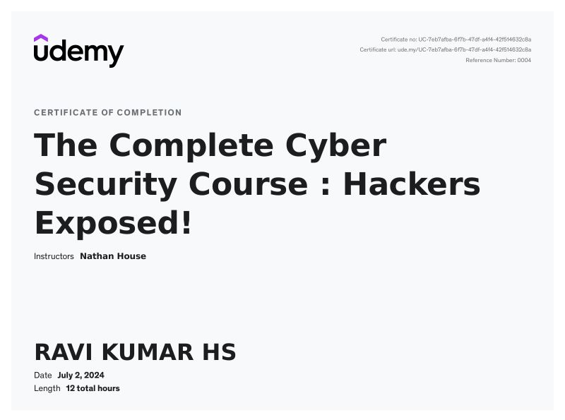 Ravi Kumar H S on LinkedIn: Thanks Udemy!!... Ravi Kumar H S on LinkedIn: Thanks Udemy!!...
