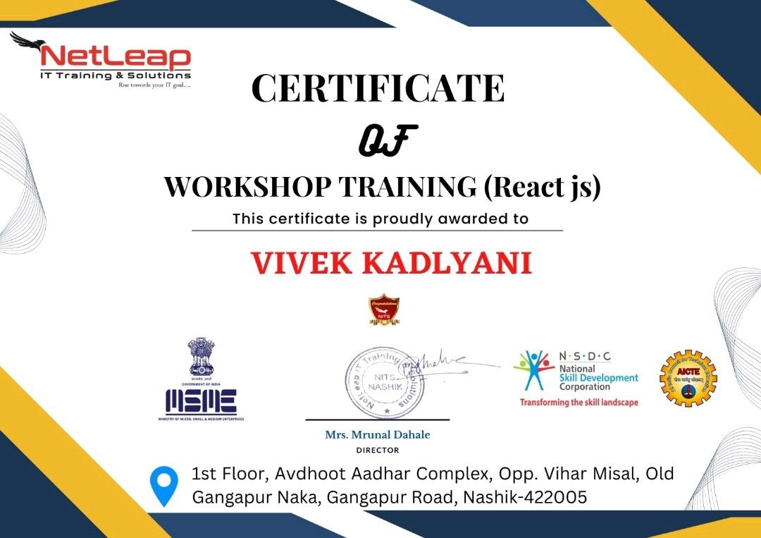 vivek kadiyani on LinkedIn: #connection #training #engineering #react # ... vivek kadiyani on LinkedIn: #connection #training #engineering #react # ...