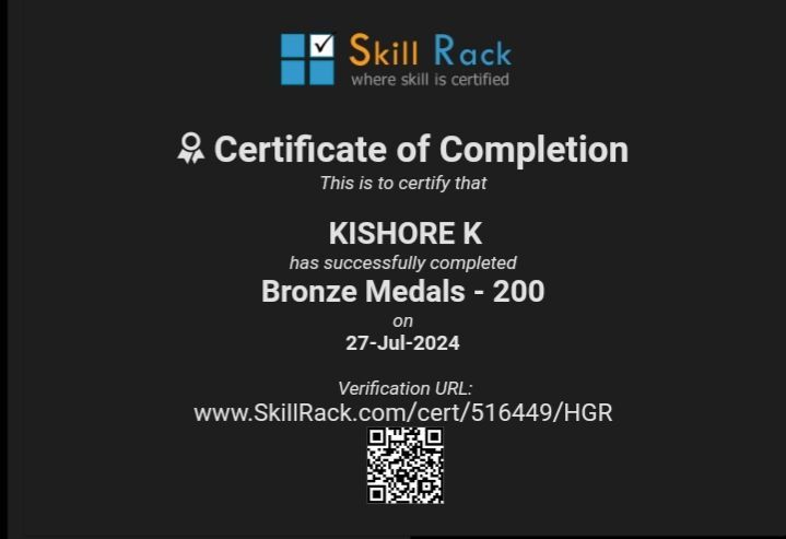Kishore k on LinkedIn: I have successfully completed java training at ... Kishore k on LinkedIn: I have successfully completed java training at ...