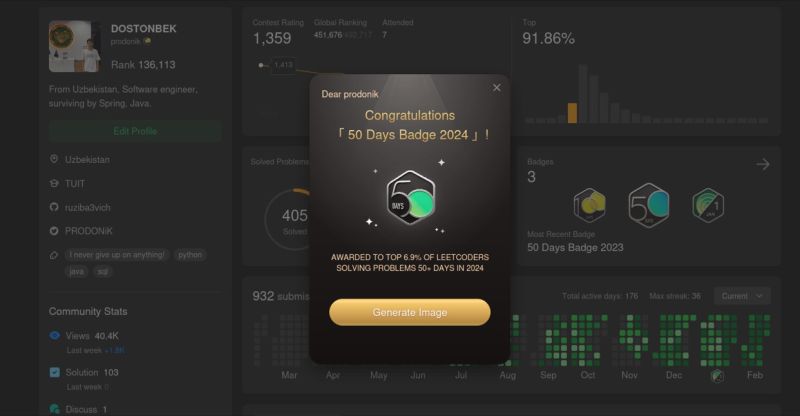 DOSTONBEK SOLiYEV on LinkedIn: #programming #leetcode DOSTONBEK SOLiYEV on LinkedIn: #programming #leetcode