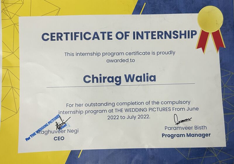 Chirag Walia on LinkedIn: I'm thankful for my internship with The ... Chirag Walia on LinkedIn: I'm thankful for my internship with The ...