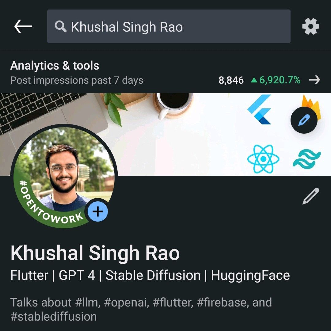 LinkedIn Khushal Singh Rao 페이지: #flutter #flutterdeveloper # ... LinkedIn Khushal Singh Rao 페이지: #flutter #flutterdeveloper # ...
